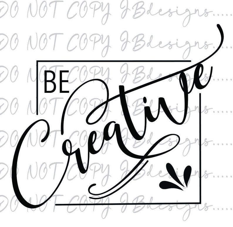 Be Creative SVG - Etsy
