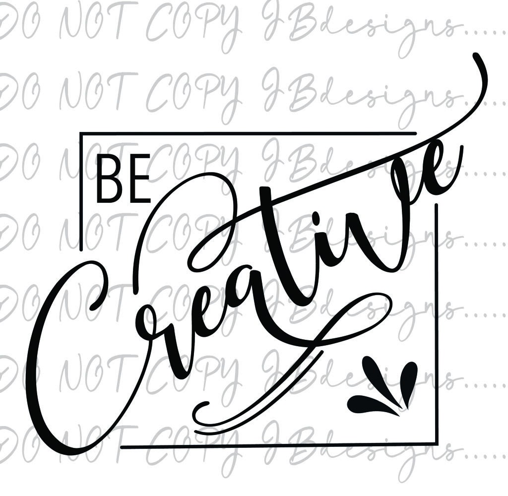 Be Creative SVG - Etsy