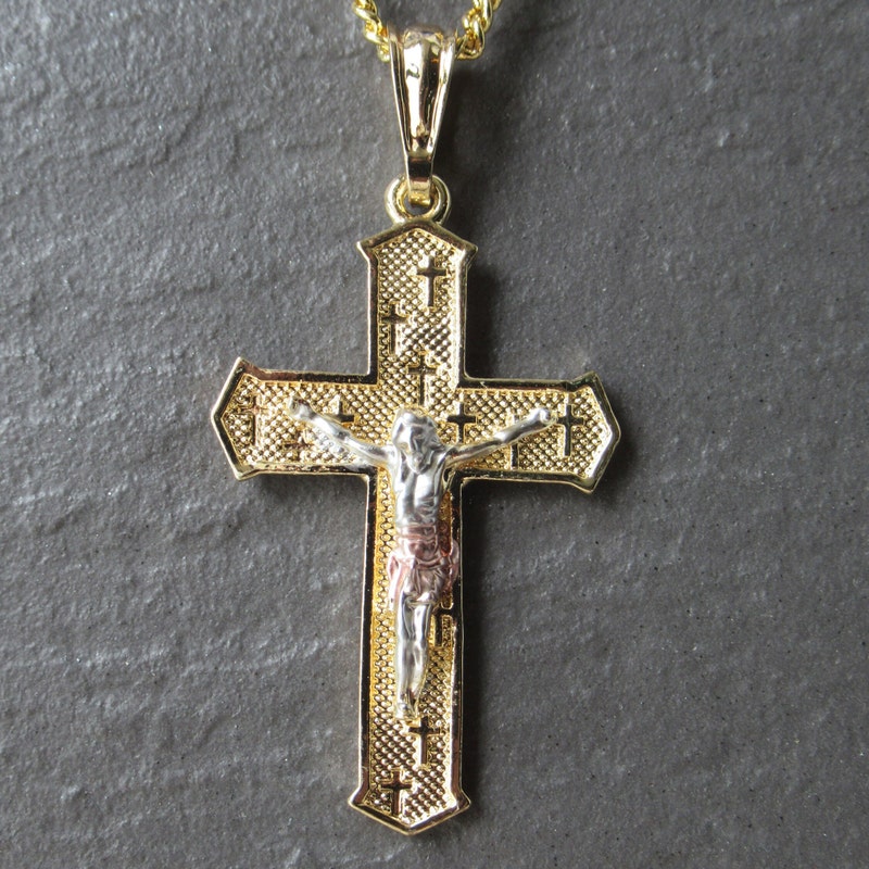 Catholic Cross Necklace - Etsy