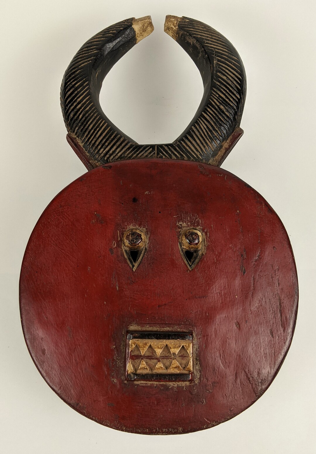 Baule Mask Tribal Art Red Kple Kple Goli Antique Dance Mask - Etsy