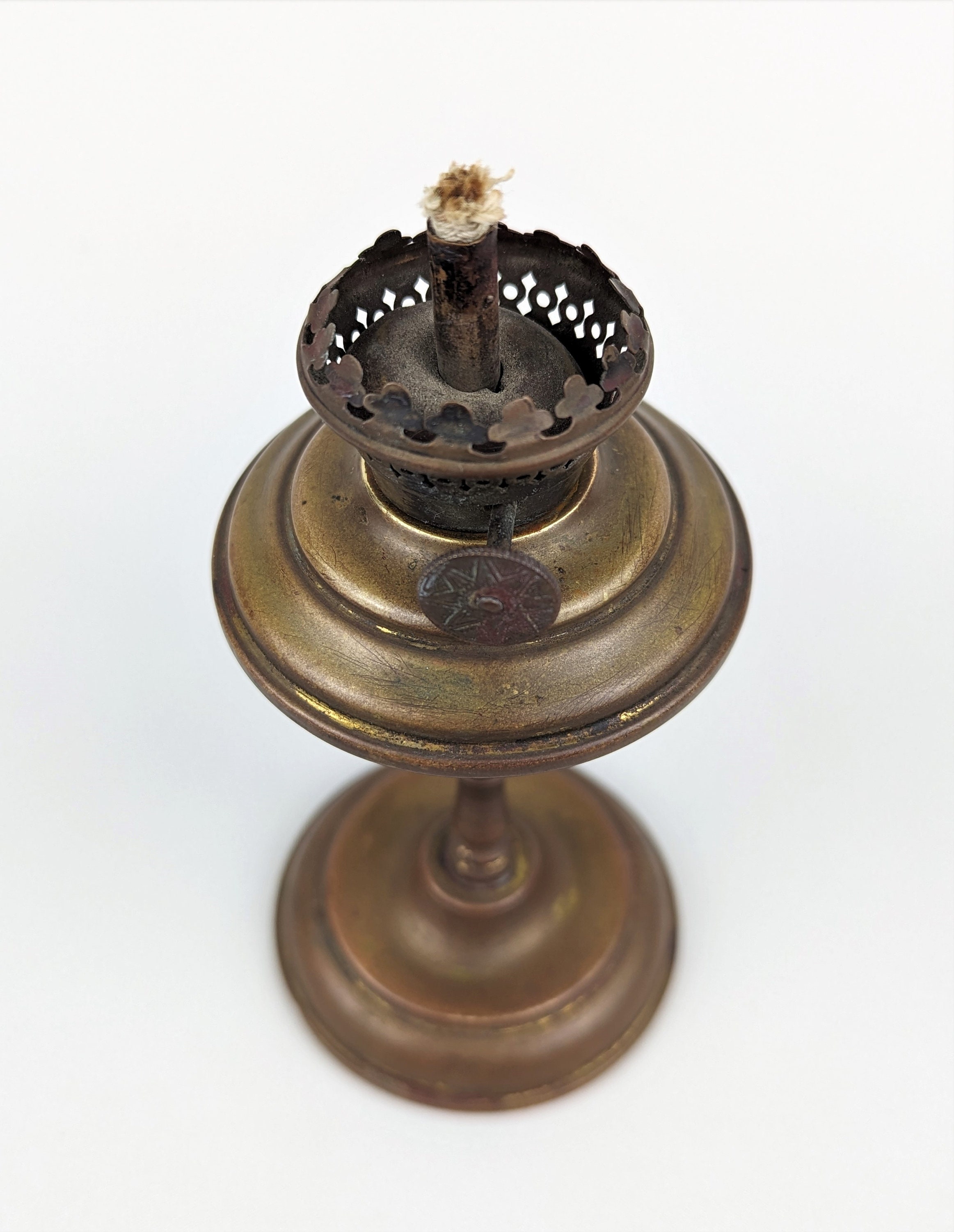 Folding Oil Lamp Brass Antique DRGM Germany Early 1900s Adjustable Lamp ...