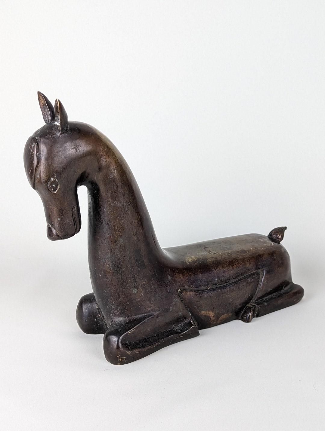 Bronze Horse Recumbent Foal Over 11 Inches Long and Over 4 Lbs. - Etsy