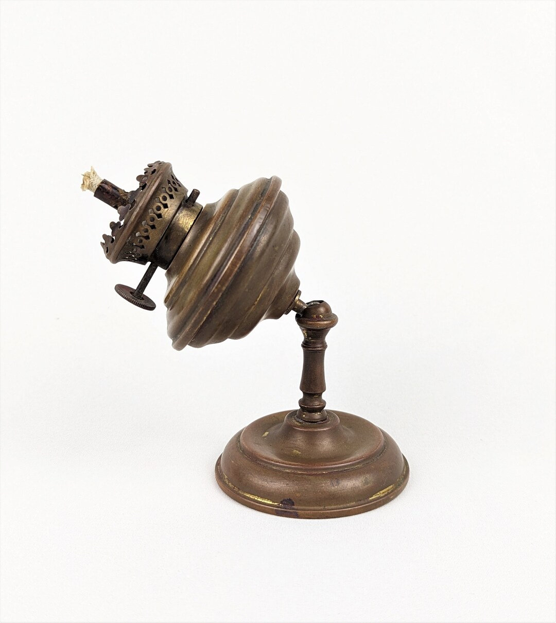Folding Oil Lamp Brass Antique DRGM Germany Early 1900s Adjustable Lamp ...