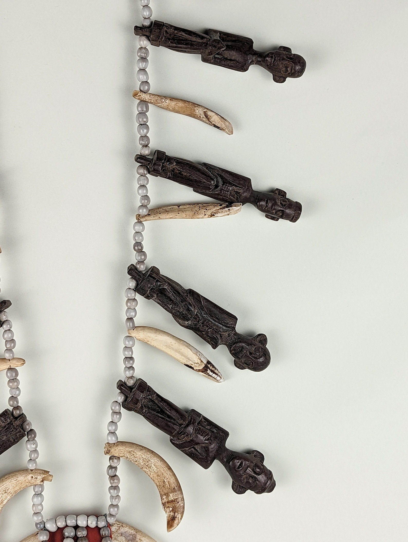 Dayak Chief Tribal Necklace Pectoral Carved Ancestor Figures 19th ...