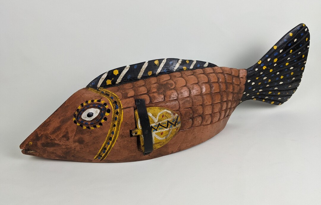 Bozo Fish Puppet Mask Bozo Culture Mali West Africa 27 Inches Long - Etsy
