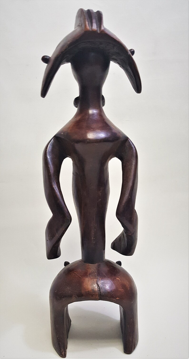Mumuye Tribal Art Wooden Sculpture of a Spirit Ancestor Figure ...