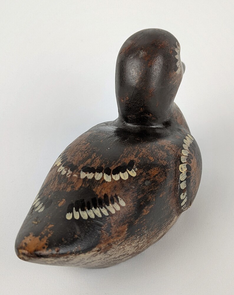 Sarreid Duck Decoy Handmade and Hand-painted Solid Wood 9 Inches Long ...