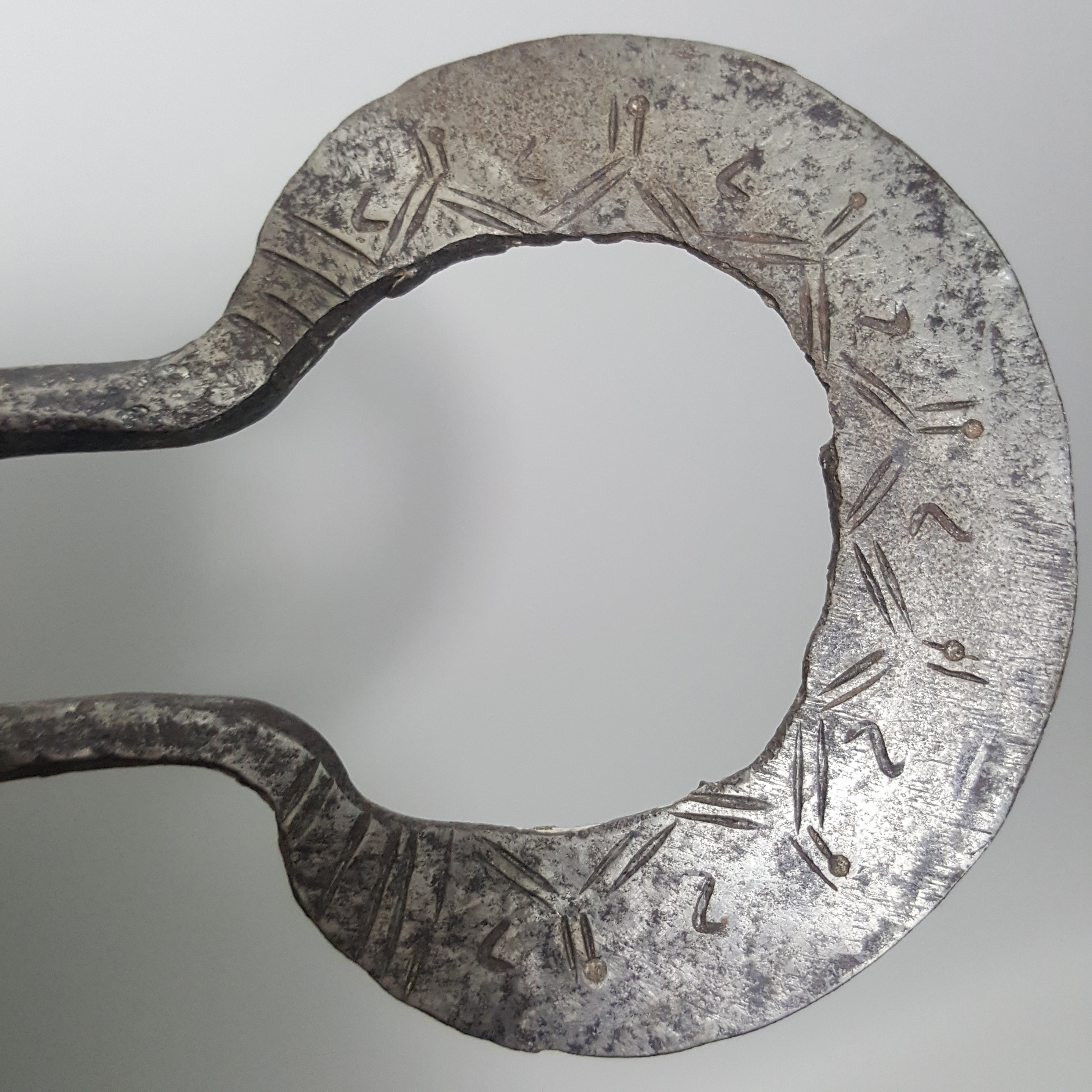 African Axe Rare Hand-forged Blade Ceremonial Mid-century Ethiopia ...