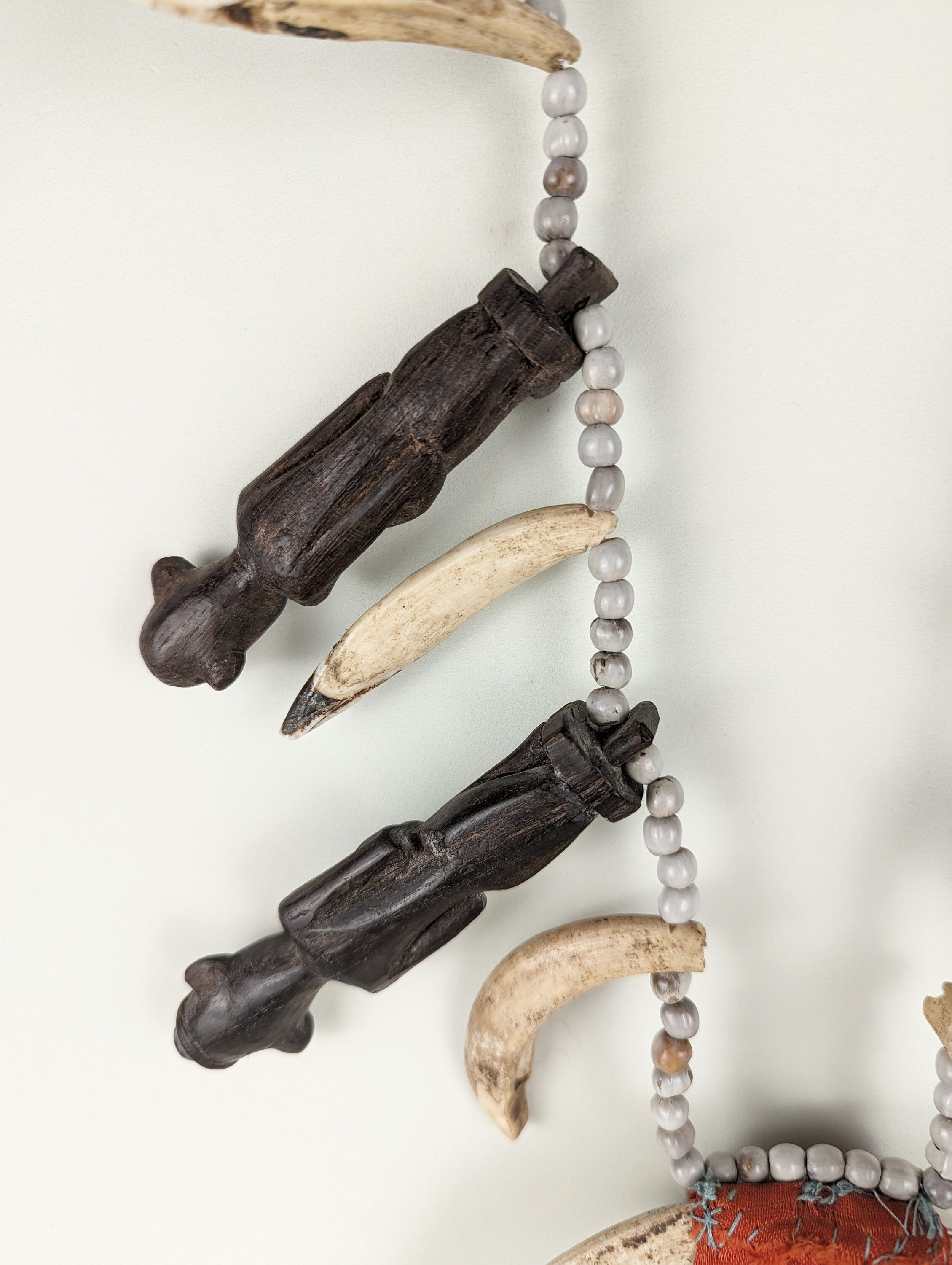Dayak Chief Tribal Necklace Pectoral Carved Ancestor Figures 19th ...