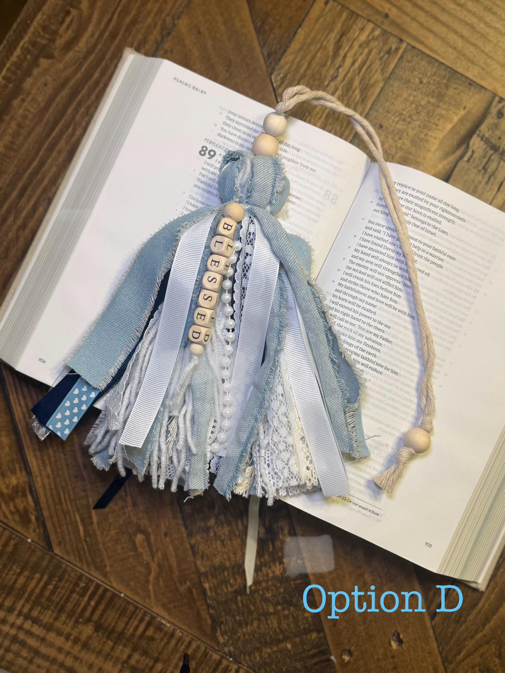 Handmade Ribbon Bible Bookmark – Tassel With Charm (faith, Amen, Pray ...