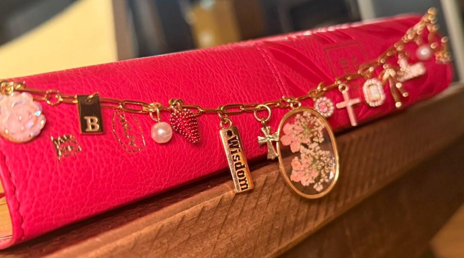 Bible or Book Charm Necklace | 18K Gold Plated Christian Jewelry Gift ...