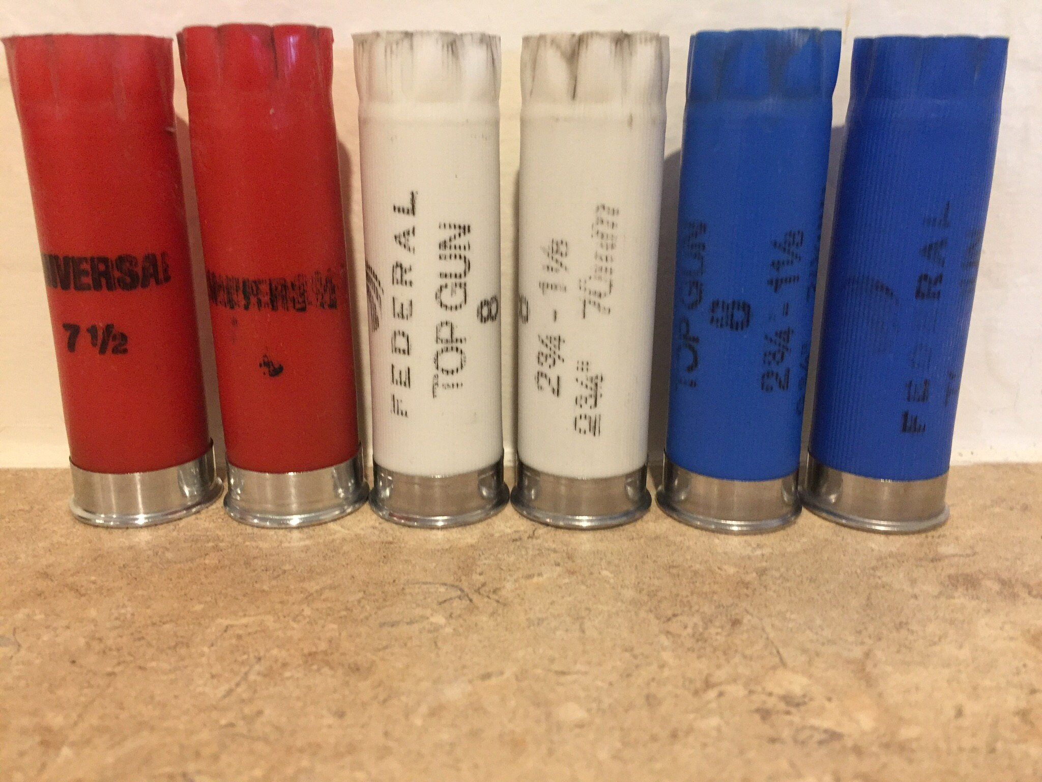 Red White Blue Shotgun Shells Empty 12 Gauge Hulls Spent | Etsy