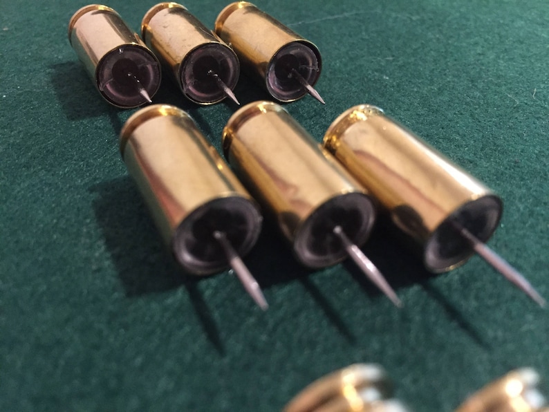 Brass Push Pins 40 Caliber Smith Wesson Empty Bullet Shells | Etsy
