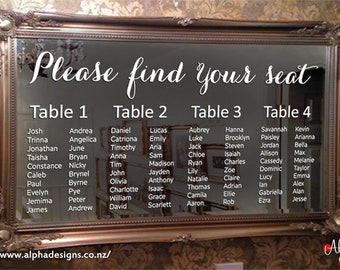 Event table signs | Etsy