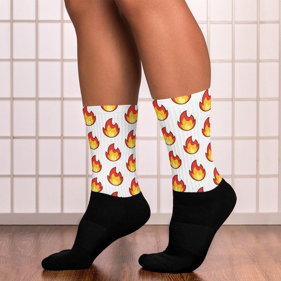 Black Emoji Socks