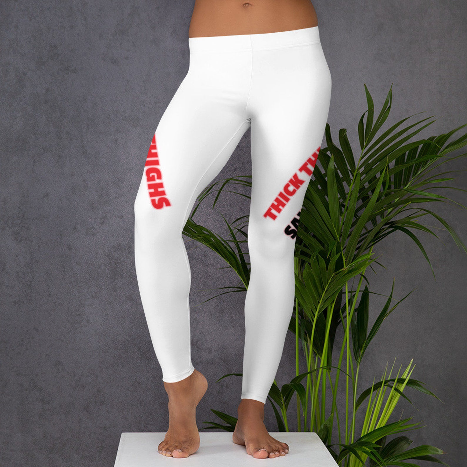 Leggings, Thick Thighs, Womens Leggins, Thick Thighs Saves Lives - Etsy