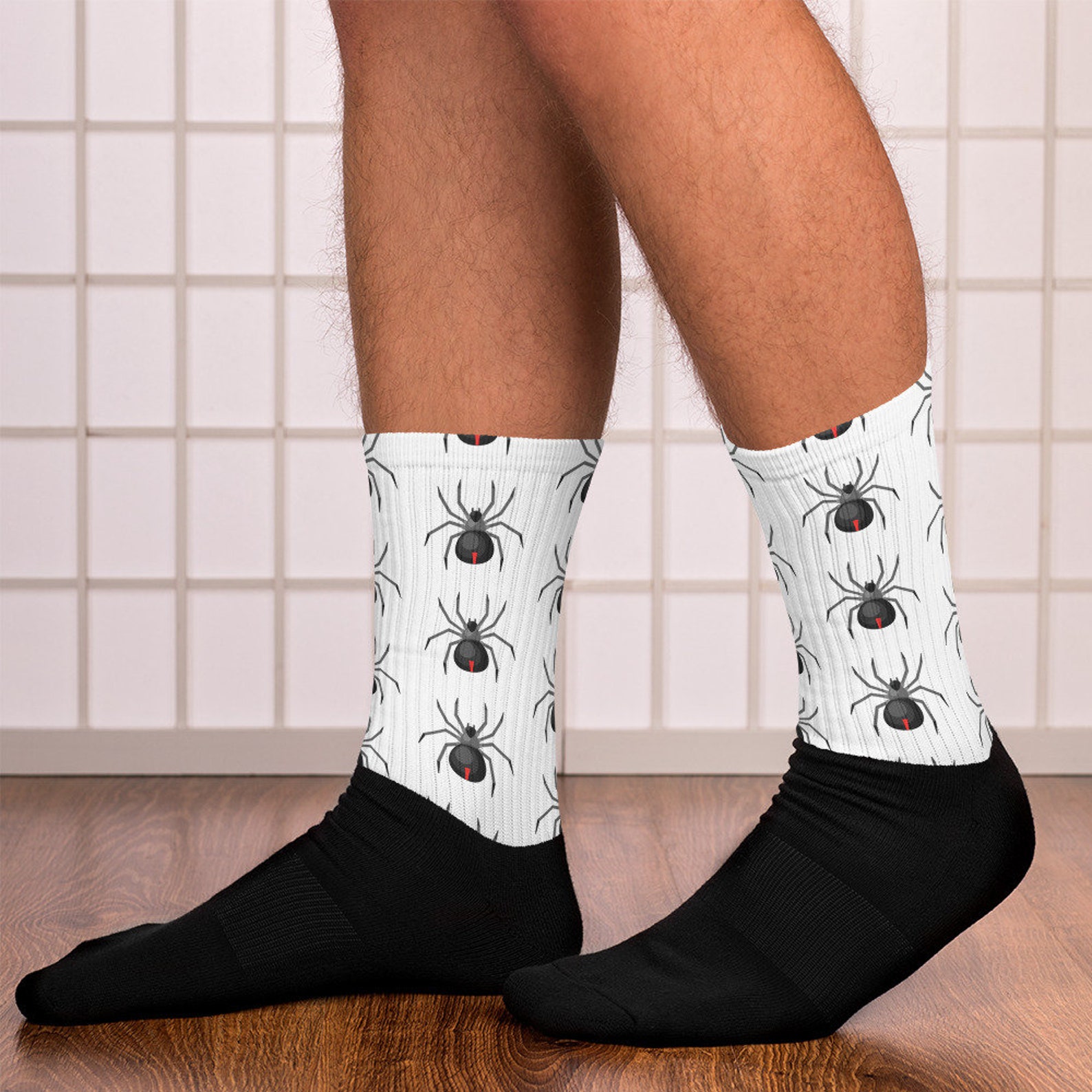 Spider Socks Halloween Socks Gifts Festive Gag - Etsy UK