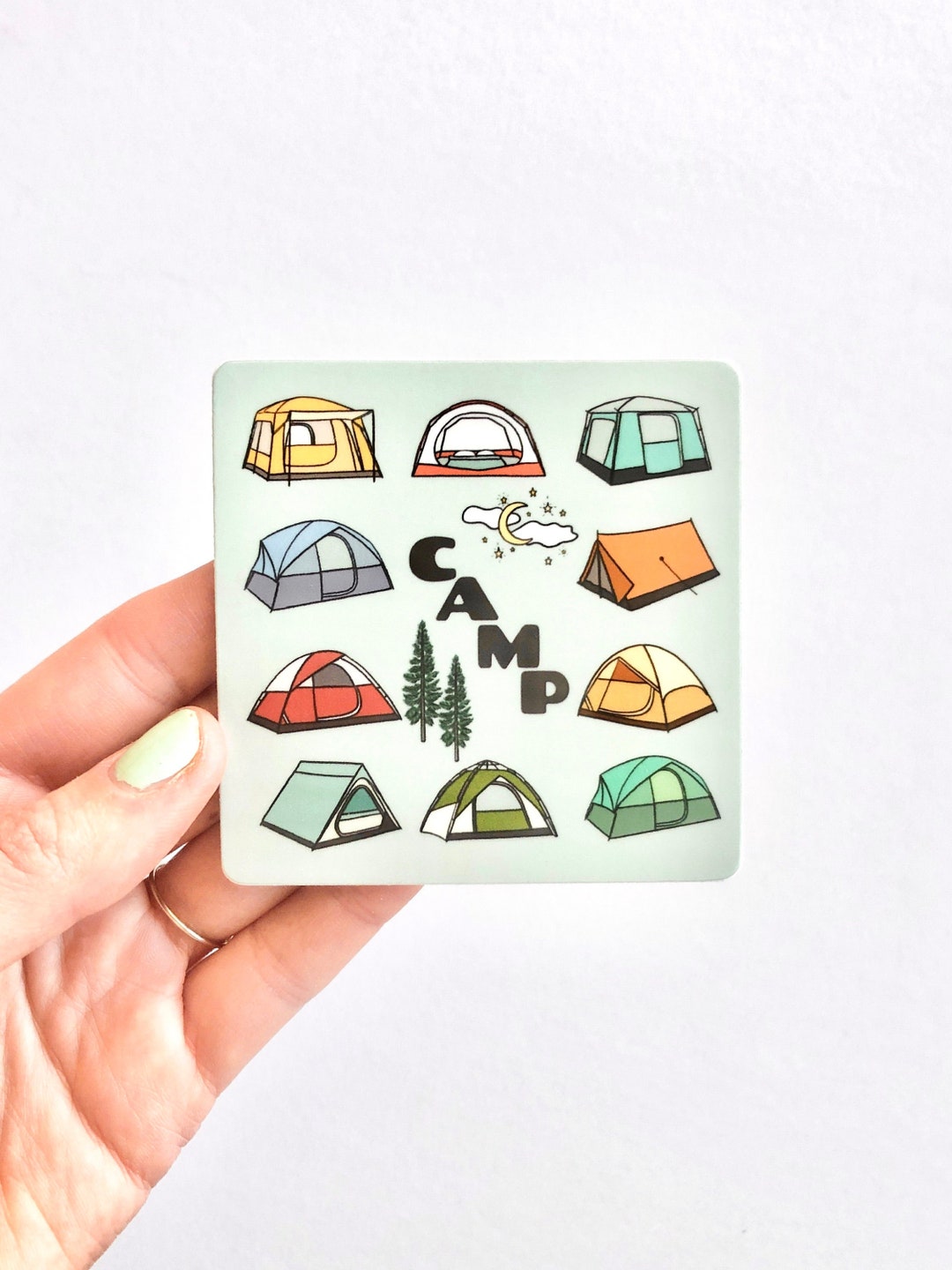 Camp Vinyl Sticker, Camping Sticker, National Park Sticker, Nature ...