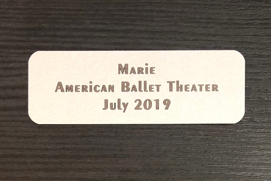 Laser Engraved Silver Metal Plate - 1” X 3" Rounded Corners ...