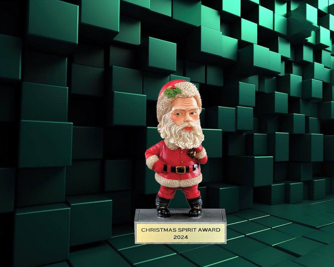Merry Santa Bobblehead Award ~ Family and Holiday Xmas Parties ~ Ships ...
