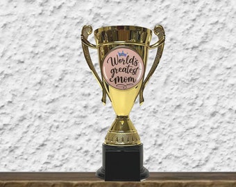 Super Mom Best Mom Theme Trophy. 6 Tall Trophy With - Etsy