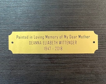 Memorial Name Plate | Etsy