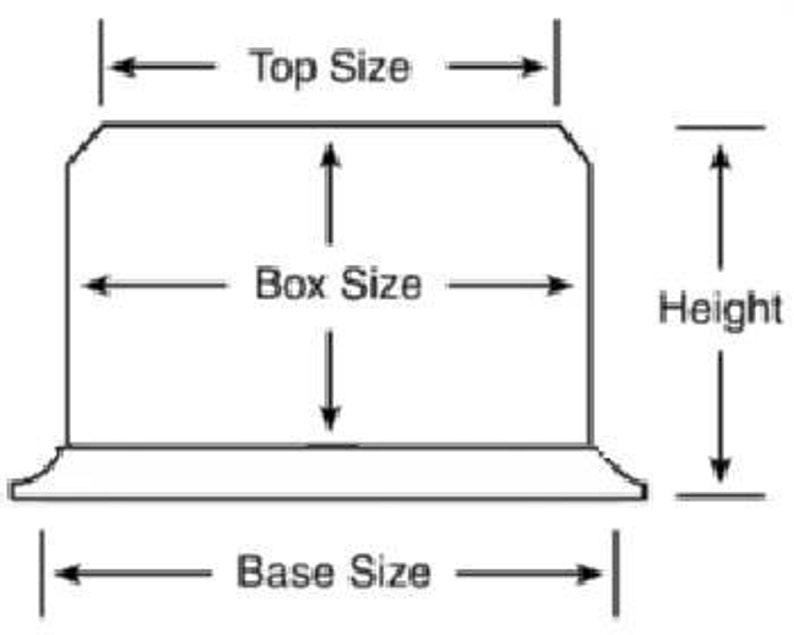 High Gloss Black Wood Base Display 3" H X 5 1/2" W for Urn, Cup, Vase ...