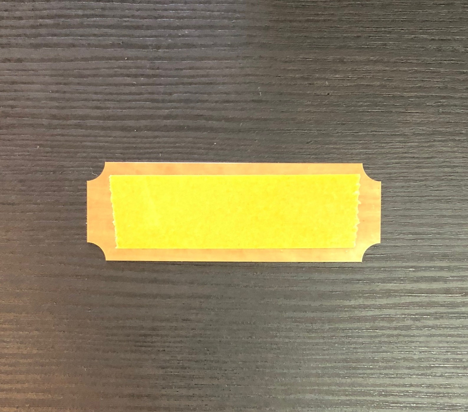 Personalized 4” X 1” Black Brass Plate With Notched Corners, Custom ...