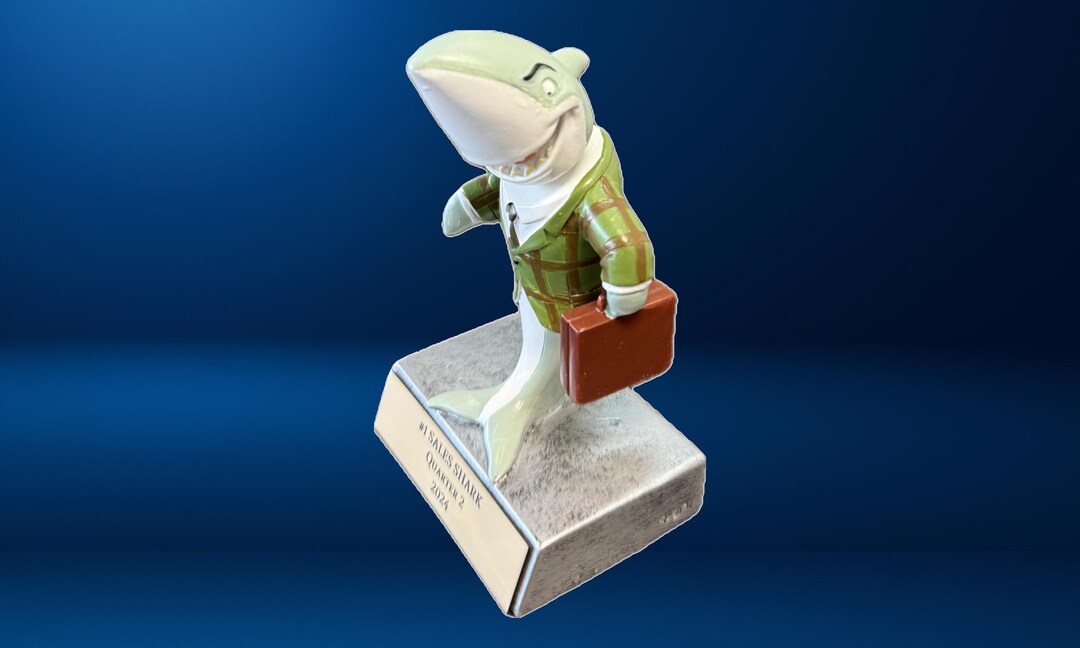 Celebrate Success! 5 1/2" Bobble Head Shark Award ~ Perfect to ...