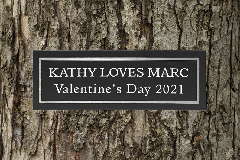 Personalized 3 X 9 Outdoor Plaque Custom Engraved - Etsy