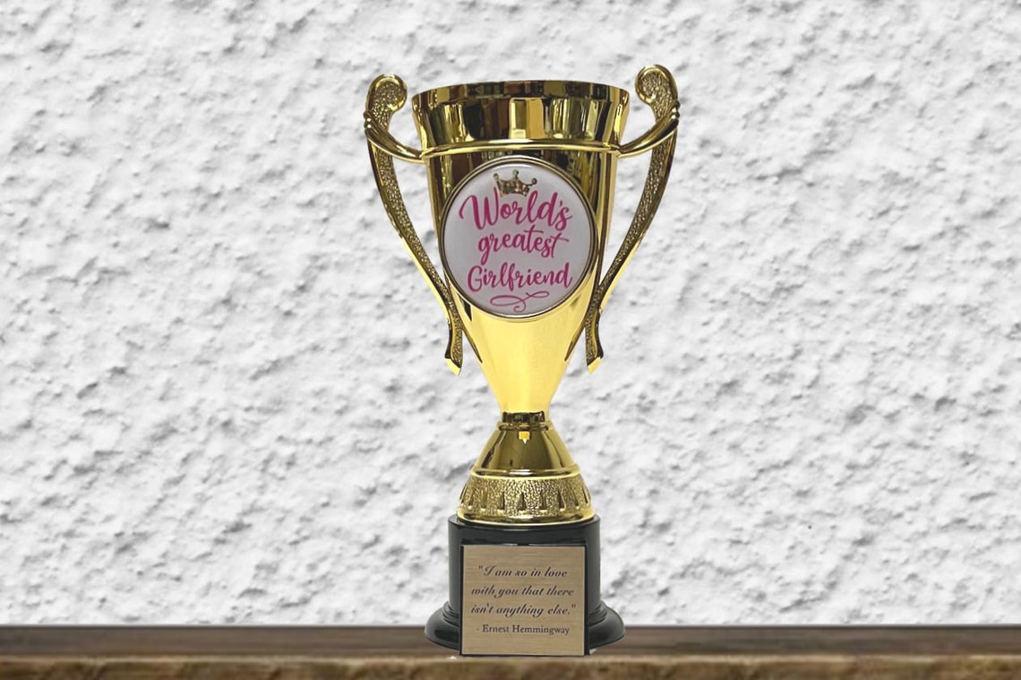 World’s Greatest Girlfriend Trophy – Personalized Gift, Cup Trophy ...