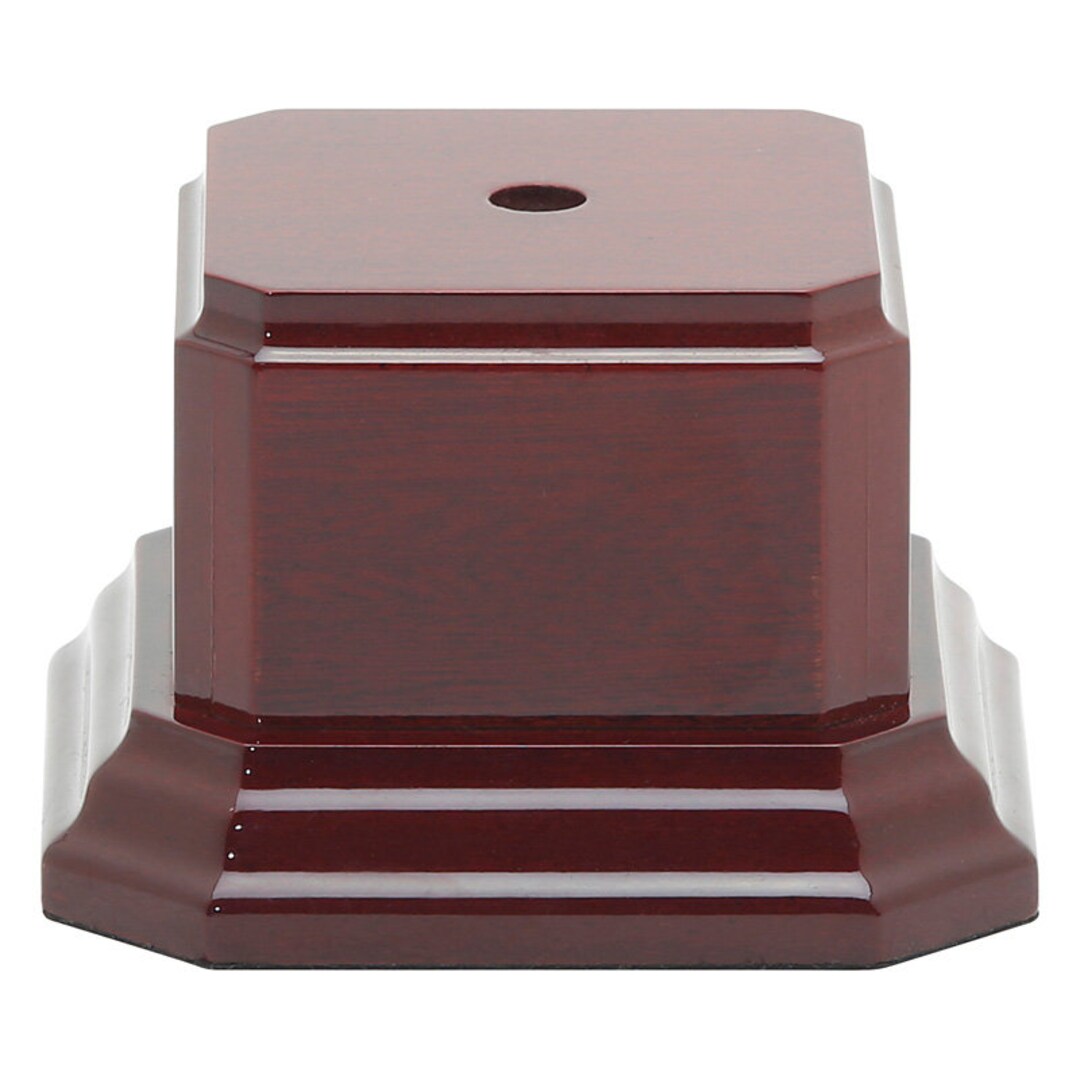 High Gloss Rosewood Base Display 2 1/4" H X 3 1/2" W for Urn, Cup, Vase ...