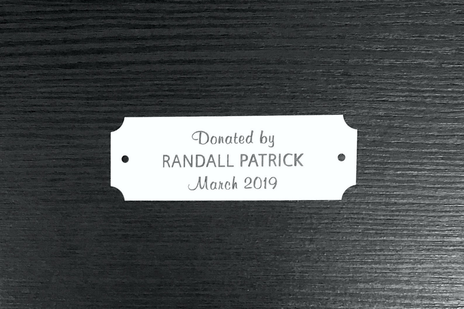 Custom Laser Engraved 3”x 1” Silver Metal Plate W/ Notched Corners ...