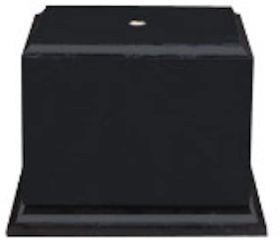 Matte Black Wood Base Display 7 W x 5 1/4 H for | Etsy