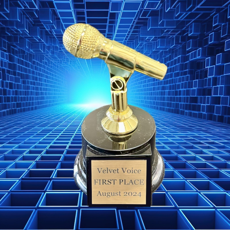 Trophy With Microphone - Etsy