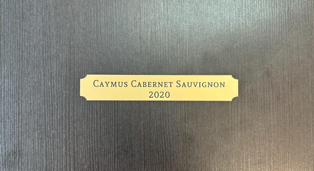 Laser Engraved 6" X 1" Gold Plate W/notched Corners and Adhesive ...