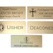 Christian Church Name Badge With Magnet – 3" X 1 1 /4"- Custom-engraved ...