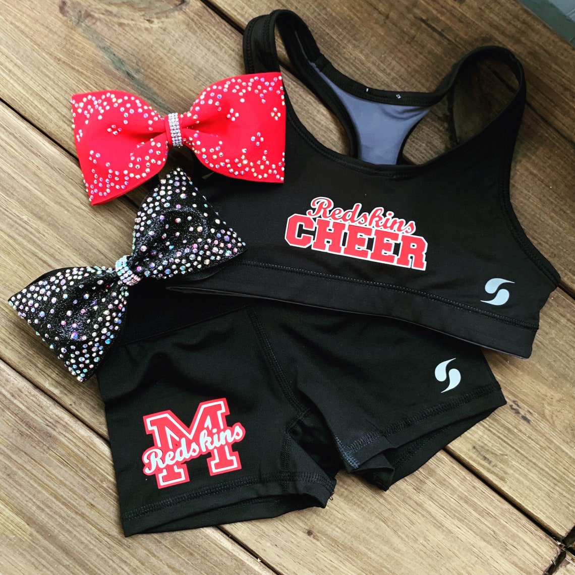 Girl's Sports Bra and Short Set Cheer Practice Set | Etsy