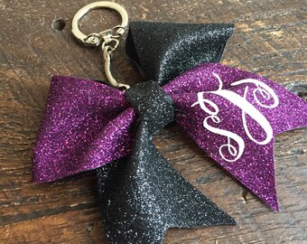 Cheer Bow Key Chain - Etsy