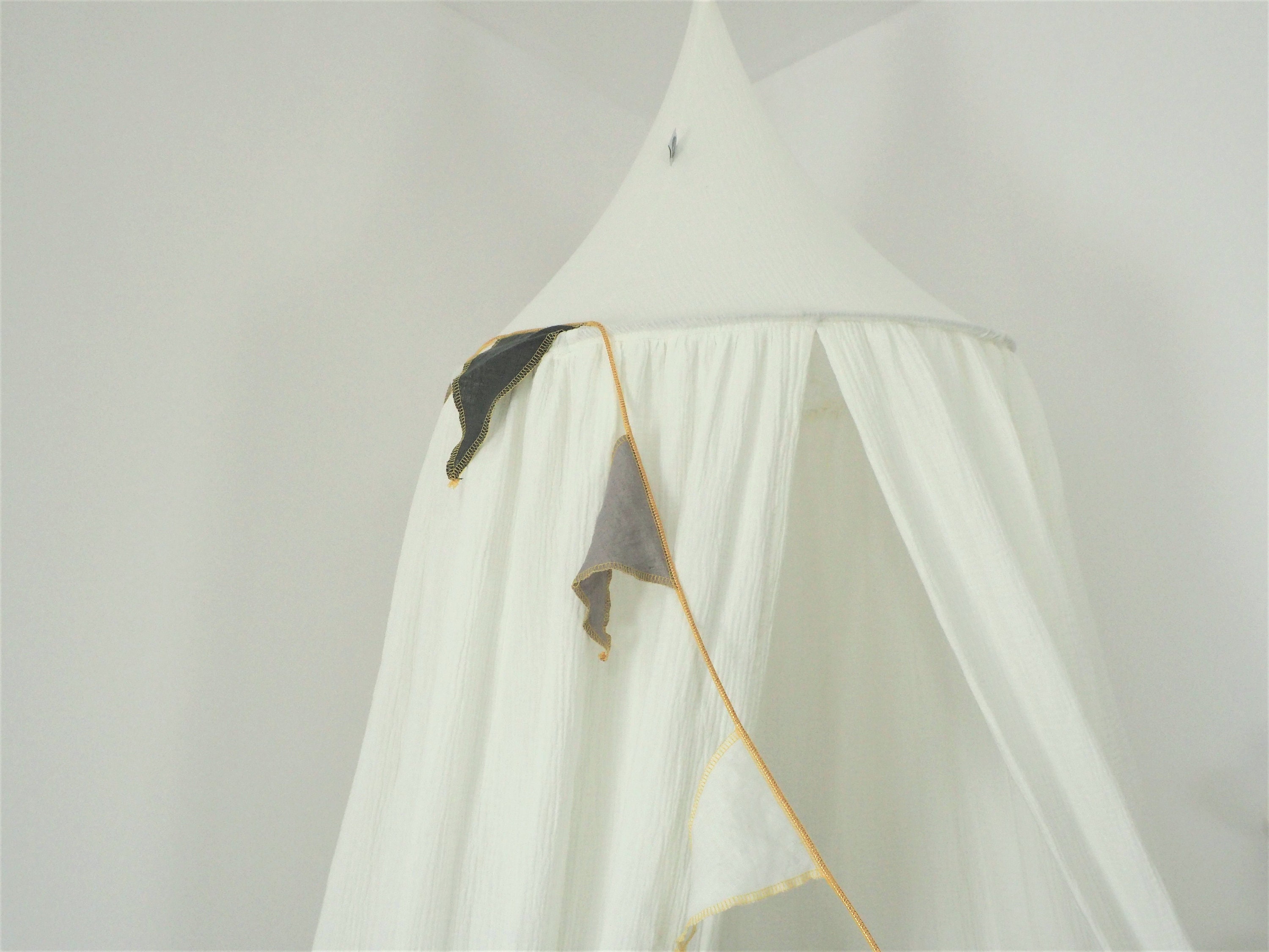 Muslin Canopy White Ivory / Bed Canopy / Kids Baby Canopy / - Etsy