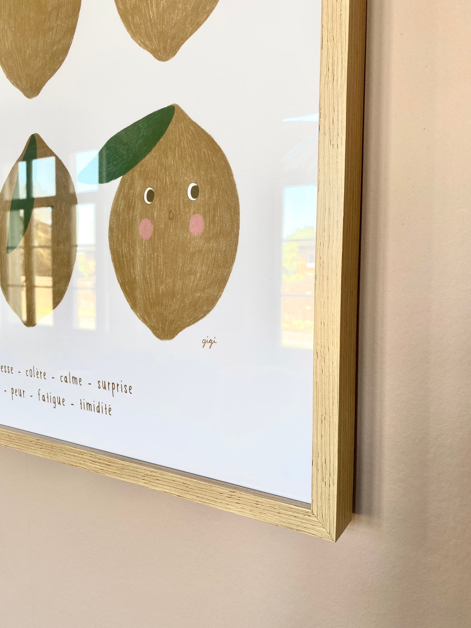 Affiche des citrons et des émotions - Etsy France