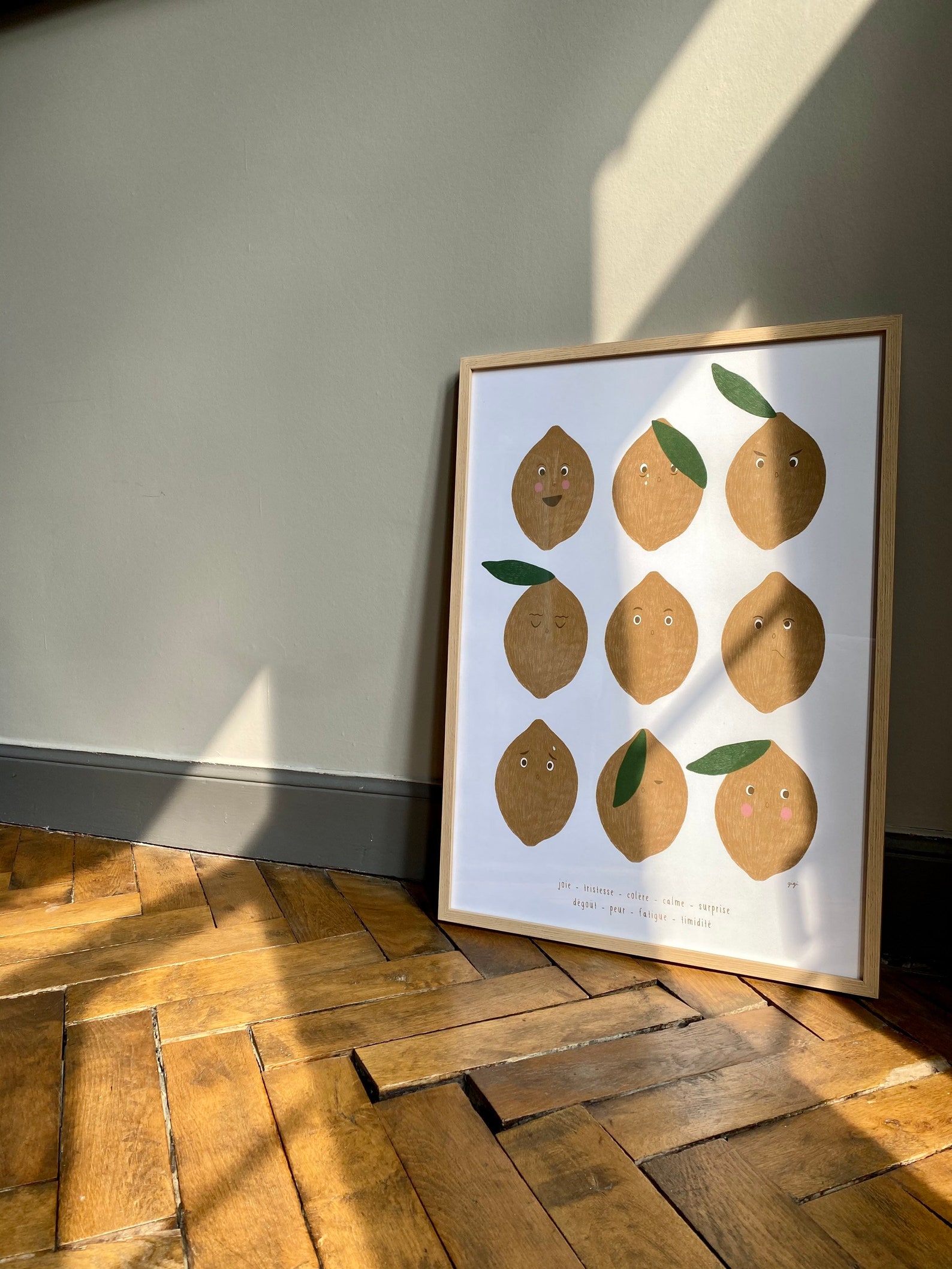 Affiche des citrons et des émotions - Etsy France