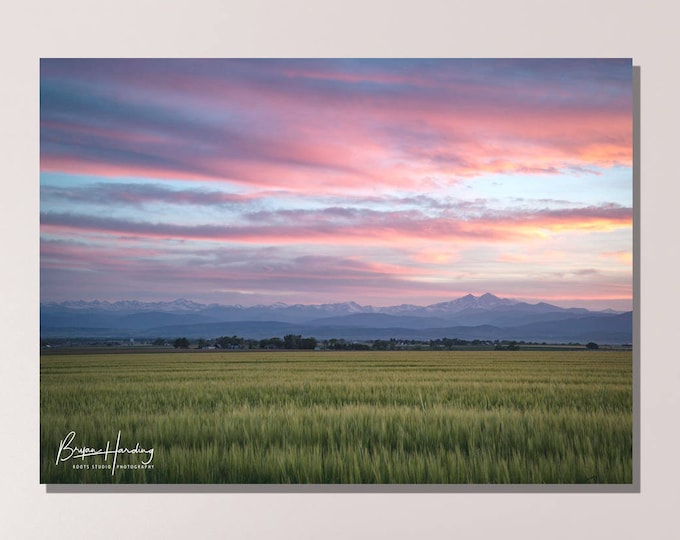 Colorado Mountain Sunset Front Range Photography Agriculture - Etsy