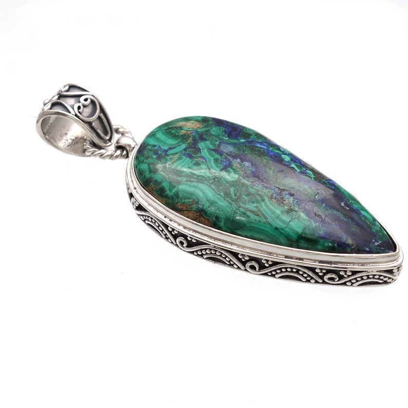Azurite Pendant Real Azurite Gemstone Pendant Azurite Necklace Azurite ...
