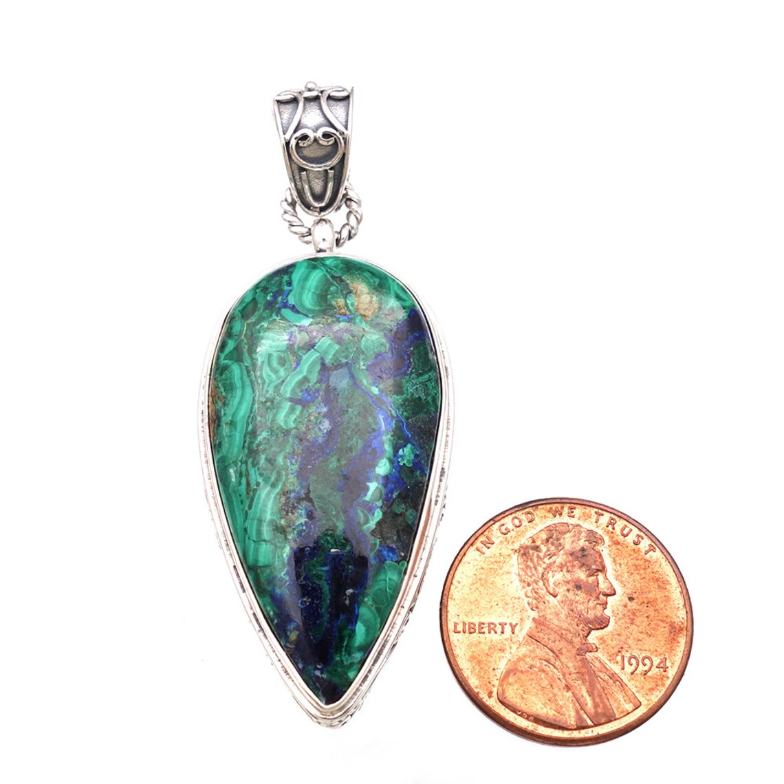 Azurite Pendant Real Azurite Gemstone Pendant Azurite Necklace Azurite ...