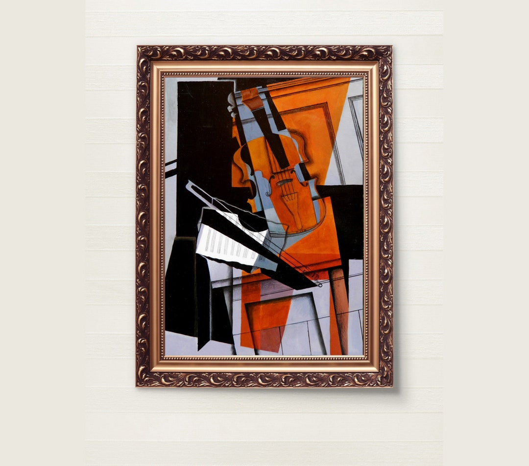 Cubism Wall Art, Recreated Painting, Spanish Cubist Artist Handmade ...