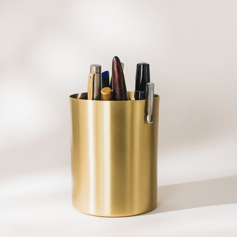 Brushed Gold Flower Pot - Etsy UK