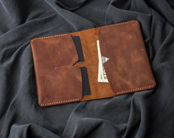 Personalized Handmade Leather Wallet Macbook by Roarcraft on Etsy
