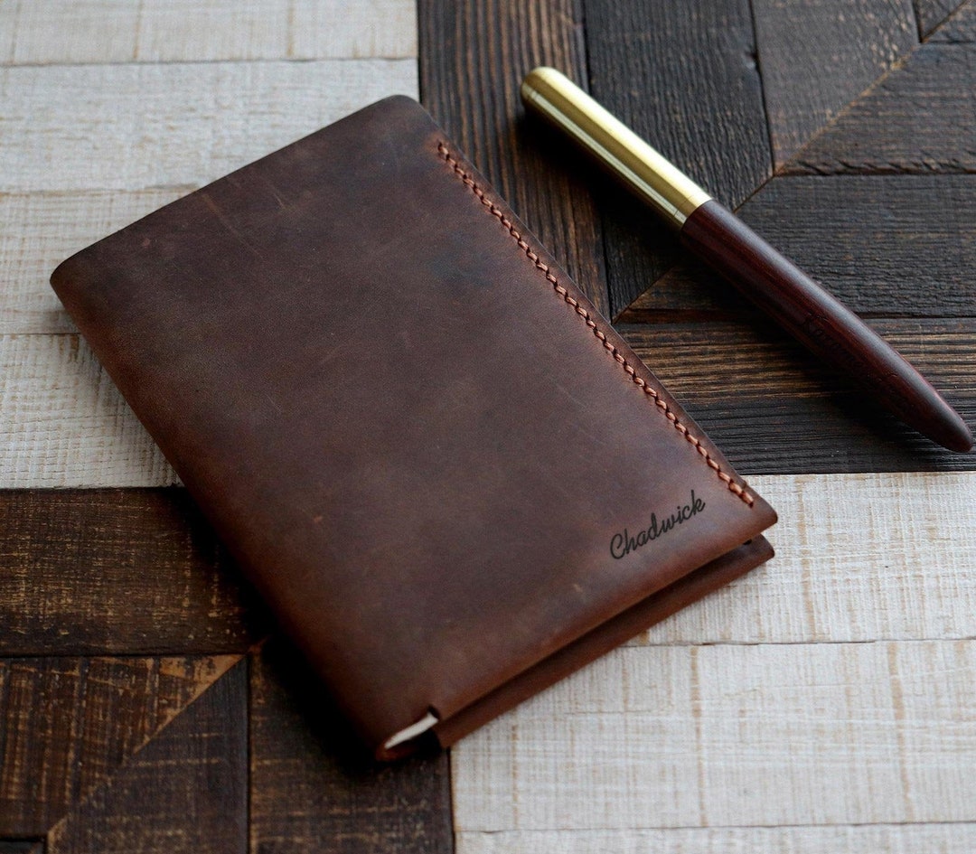Personalized Leather Field Notes Notebook Cover, Pocket Notebook ...