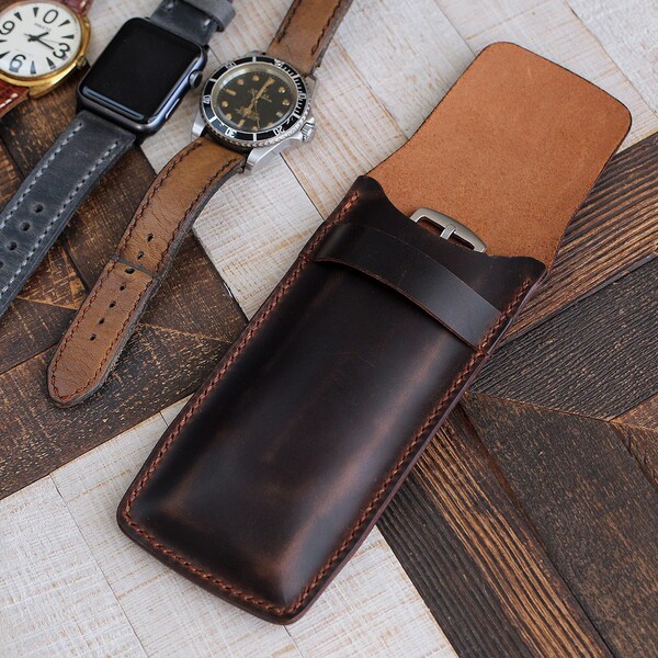 Leather Watch Case - Etsy